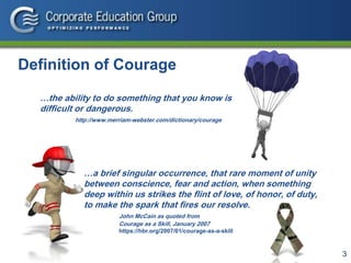 Courage in Project Management | PPTX