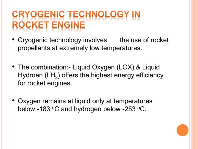 Cryogenic engine ppt | PPTX