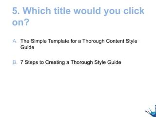 Titles, Snippets and How to Increase CTR | PPTX | Social Networking ...