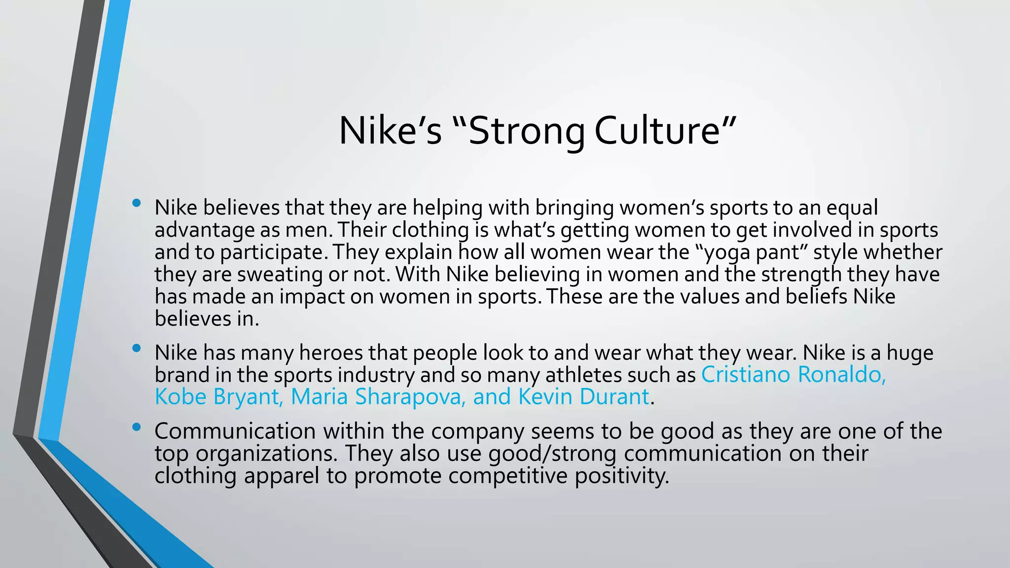culture within nike | PPTX