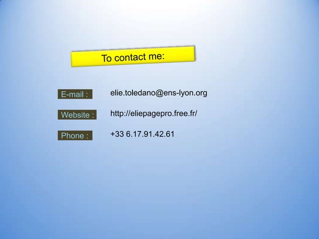 Slideshare Cv | PPTX