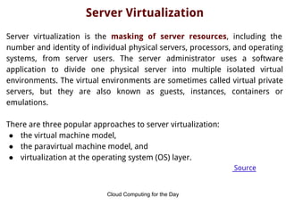 cloud virtualization technology | PDF | Cloud Computing | Internet