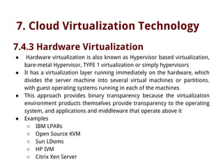 cloud virtualization technology | PDF | Cloud Computing | Internet