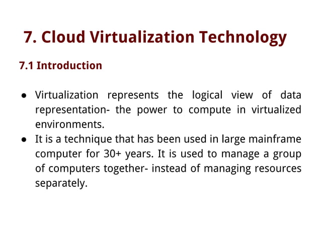 cloud virtualization technology | PDF | Cloud Computing | Internet