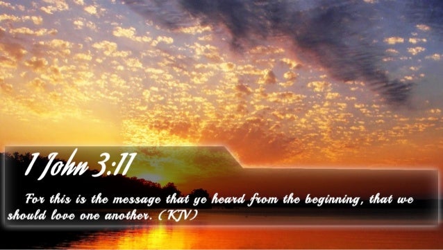 1 John 3:11 - Bible Verse of the Day