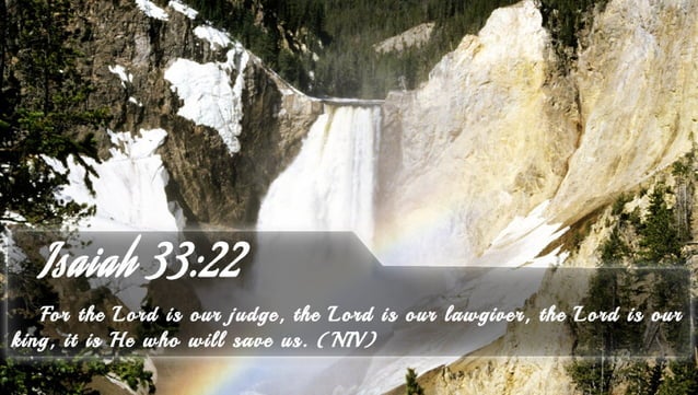 Isaiah 33:22 - Bible Verse of the Day | PDF | Christianity | Religion ...