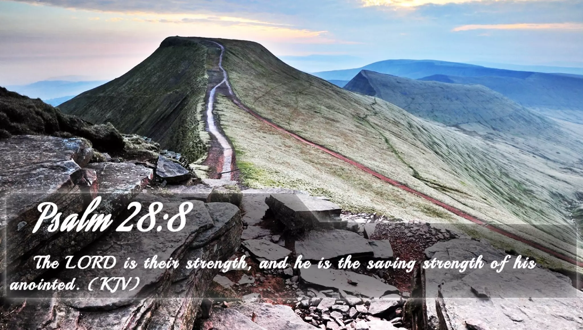 Psalm 28:8 - Bible Verse of the Day | PPT