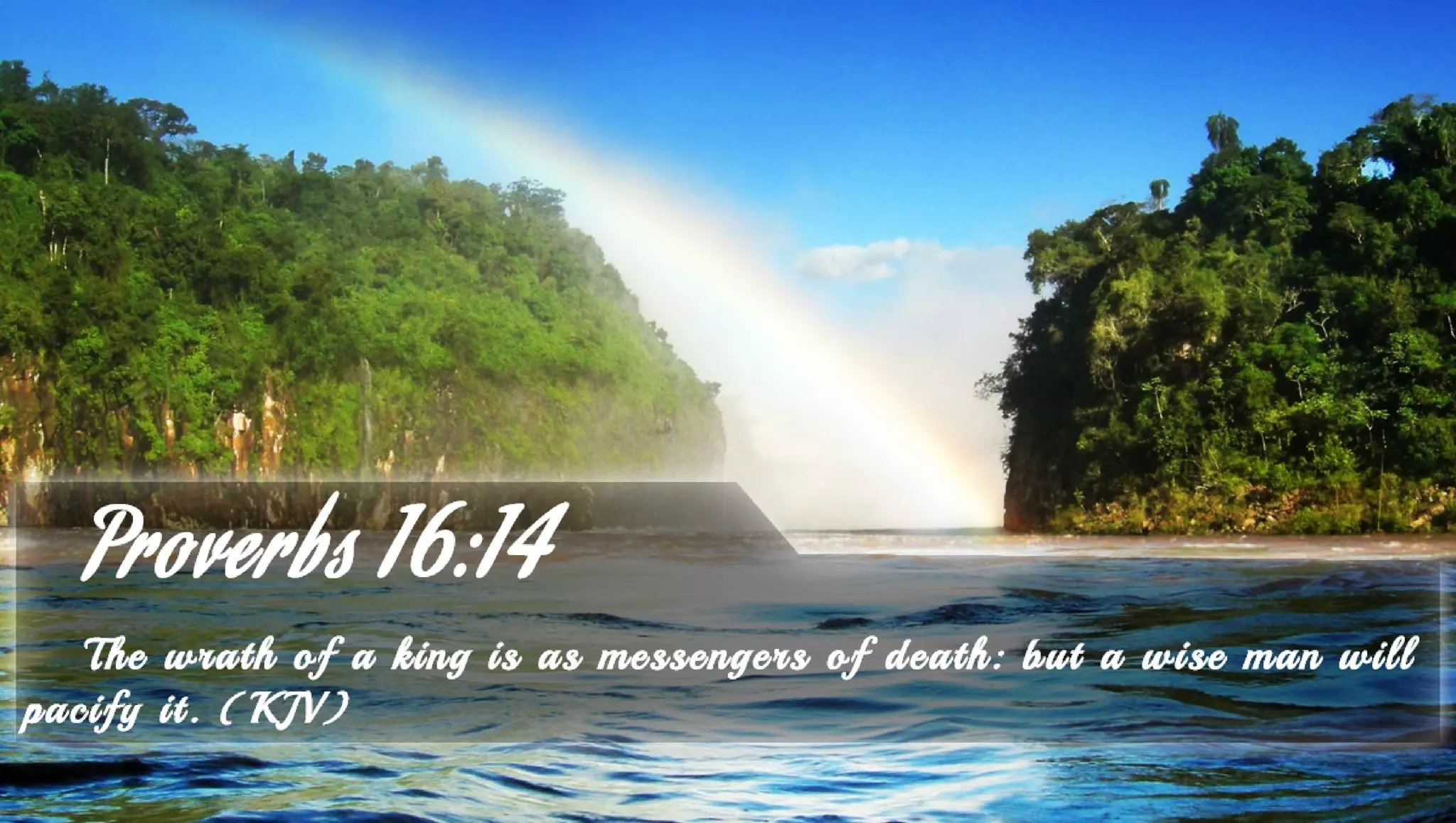 Proverbs 16:14 - Bible Verse of the Day | PDF