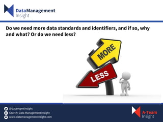 Data Standards – progress and case studies | PDF