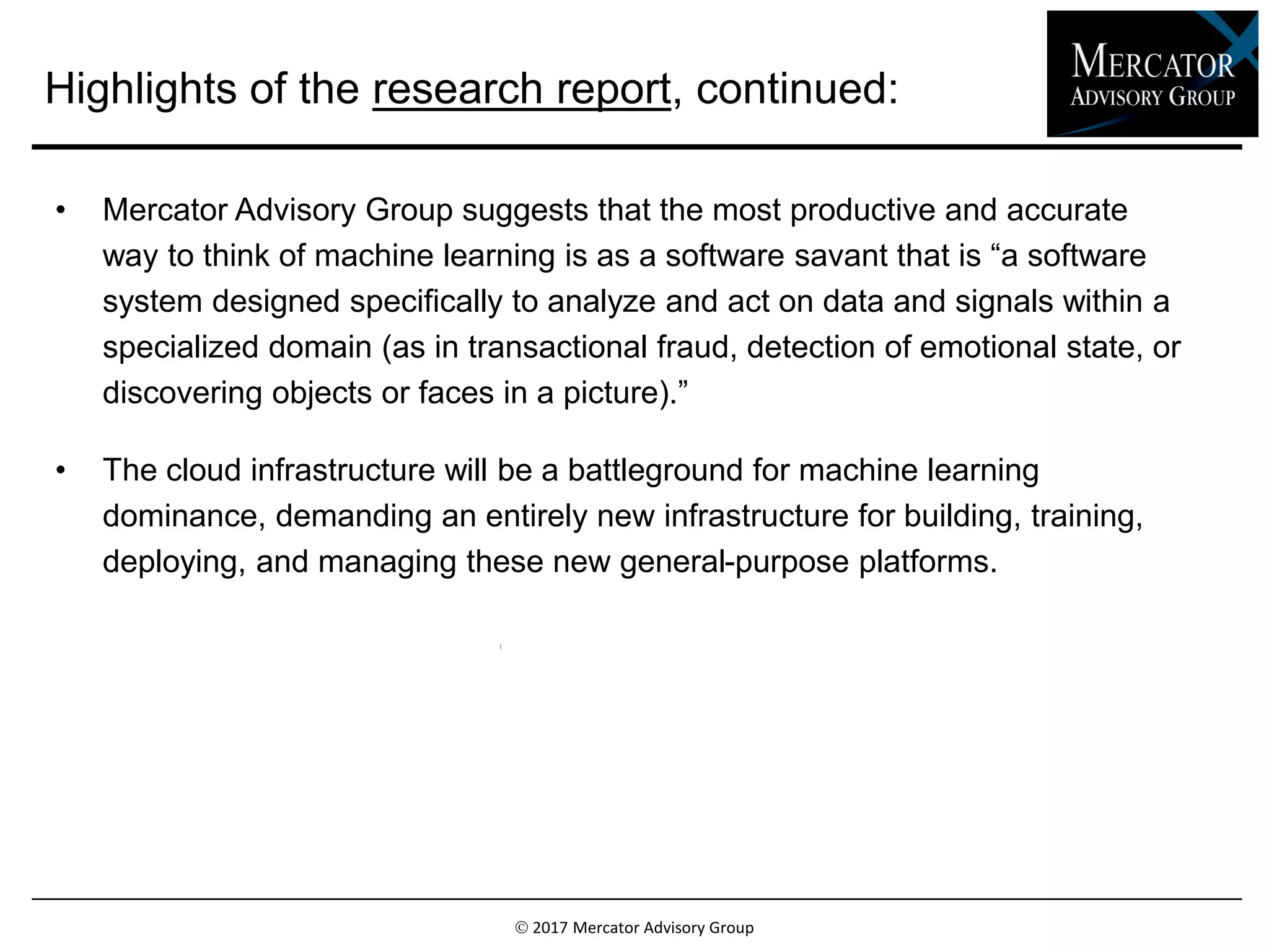 Bringing AI into the Enterprise: A Machine Learning Primer | PPT