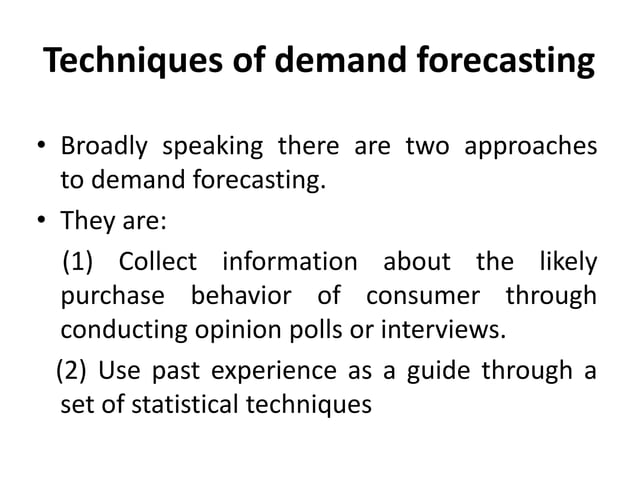 Slideshare Demand Analysis –Demand Forecasting.ppt