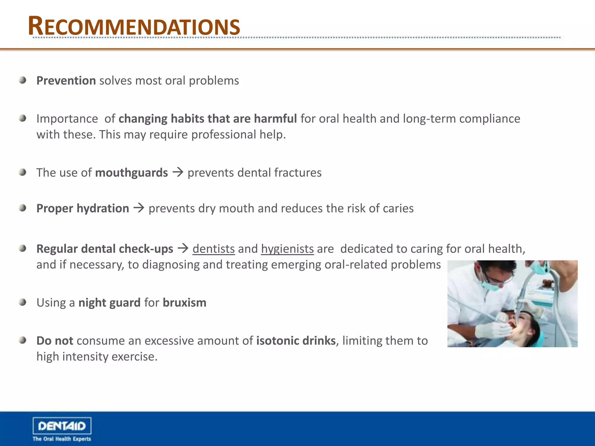 Exercise and oral health | PPTX