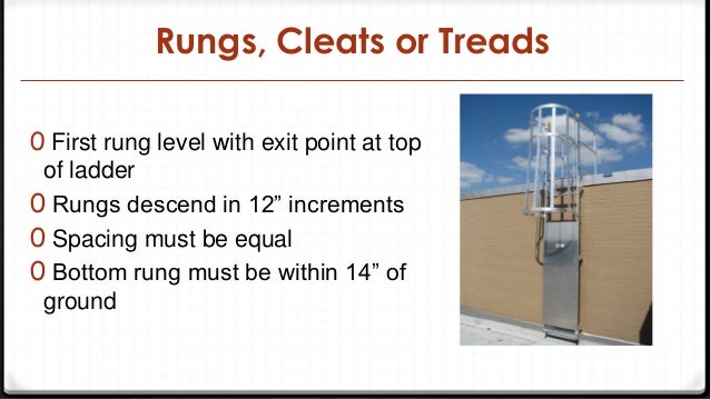 OSHA, ANSI Design Criteria for Access Roof Ladders