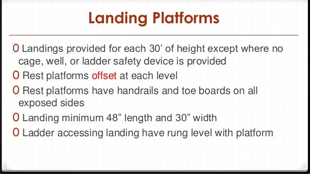 Osha Elevated Platform Requirements