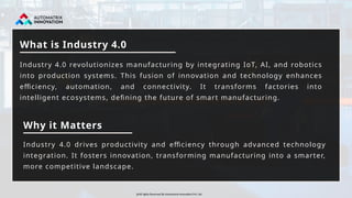 Driving Efficiency in Manufacturing through Automation | PPTX