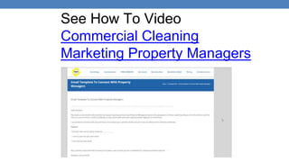 Sample Janitorial Email Marketing Template | PPT