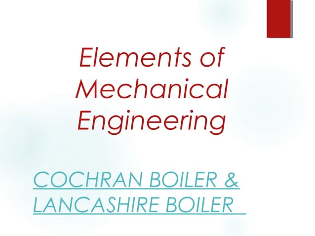Elements of Mechanical Engineering | PPT | Power and Energy Industry ...