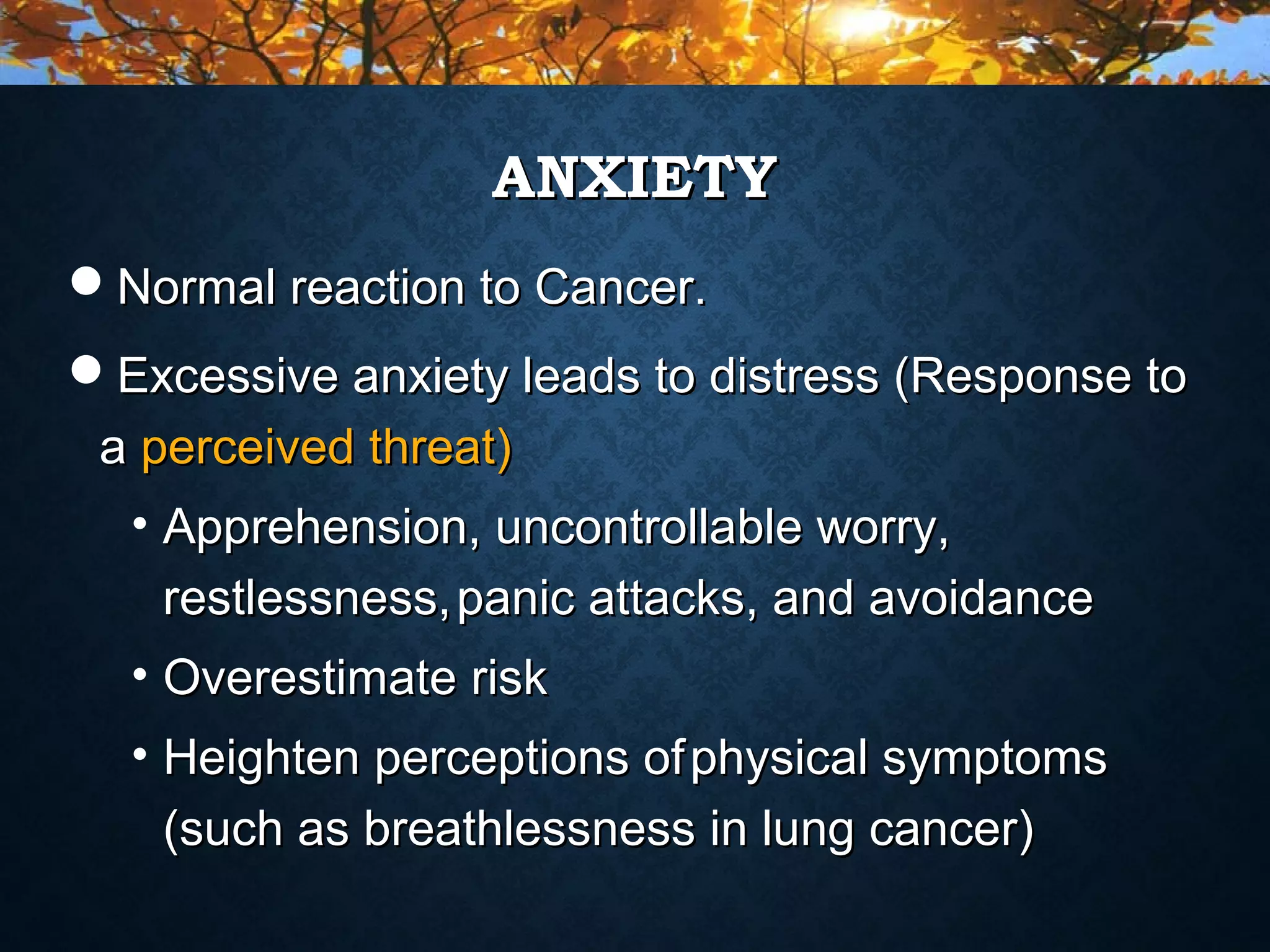 COPING WITH EMOTIONS WHEN YOU HAVE CANCER | PPT