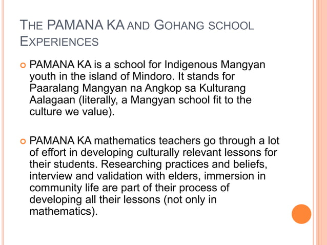 Ethnomathematics and Culturally relevant mathematics Education | PPTX ...