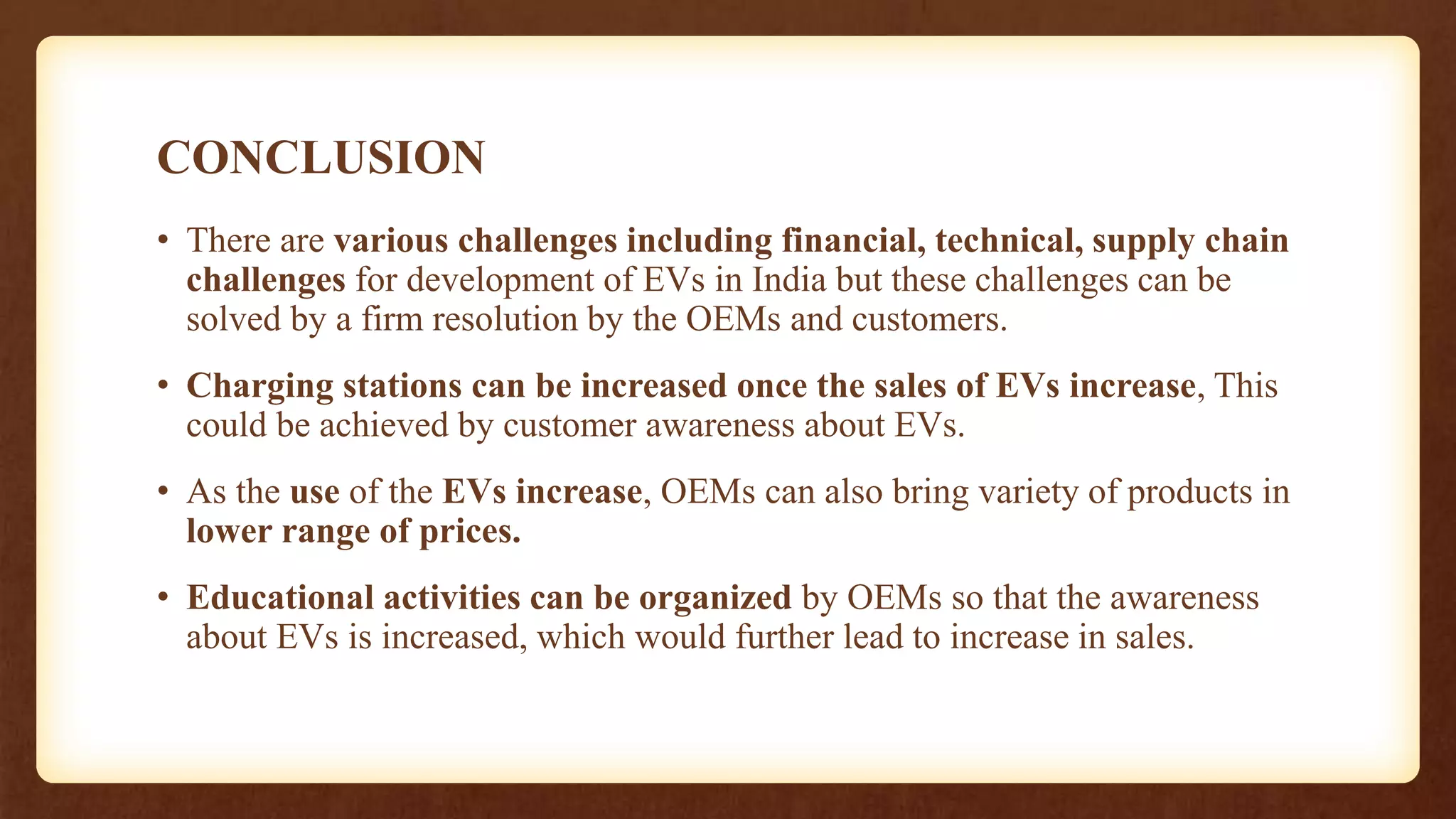 Presentation on Electric Vehicles | PPTX