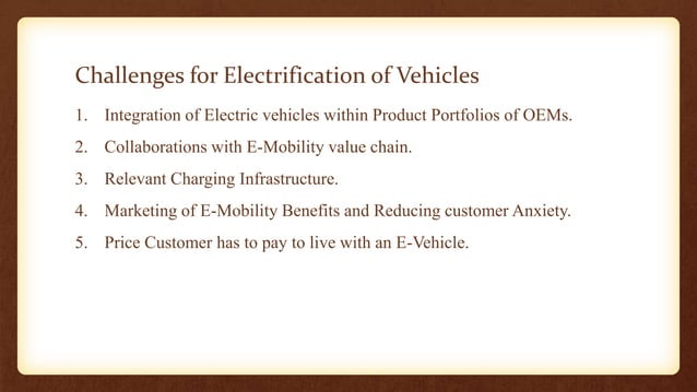 Presentation on Electric Vehicles | PPTX | Automotive Industry | Industries