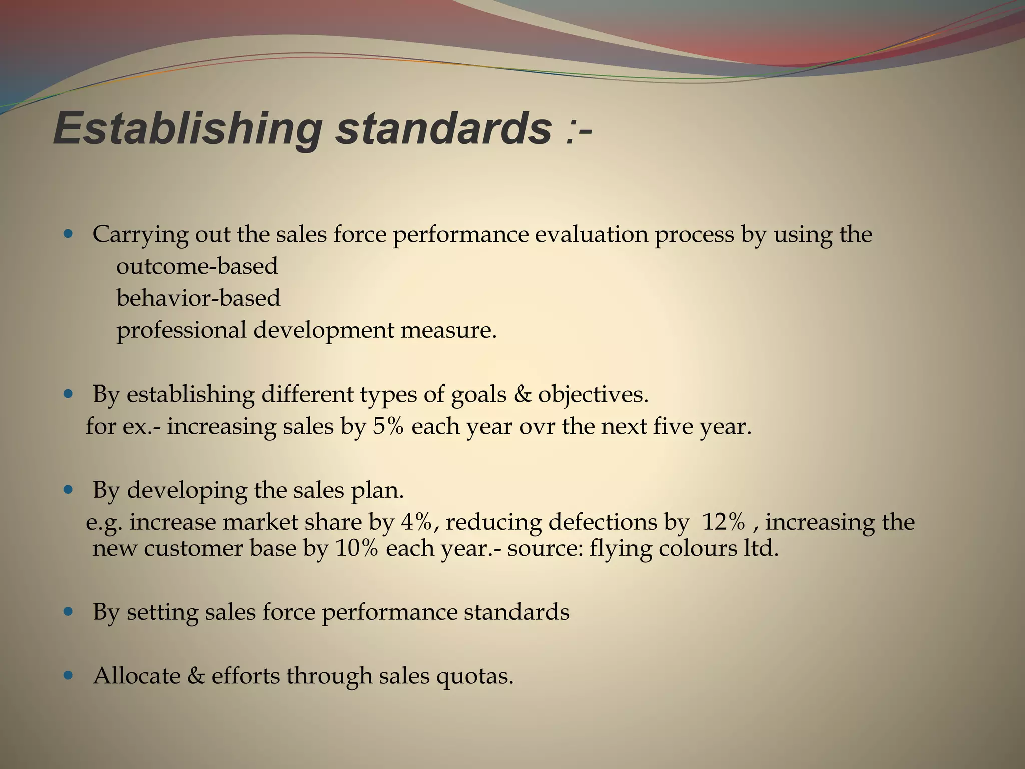 evaluation & appraisal of sales force | PPTX