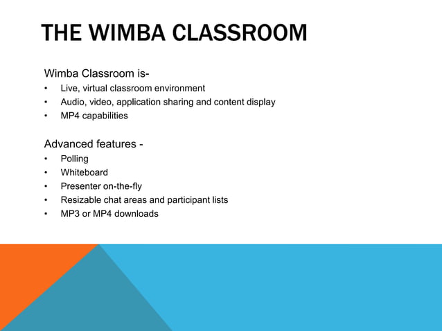 Introduction to Wimba | PPT