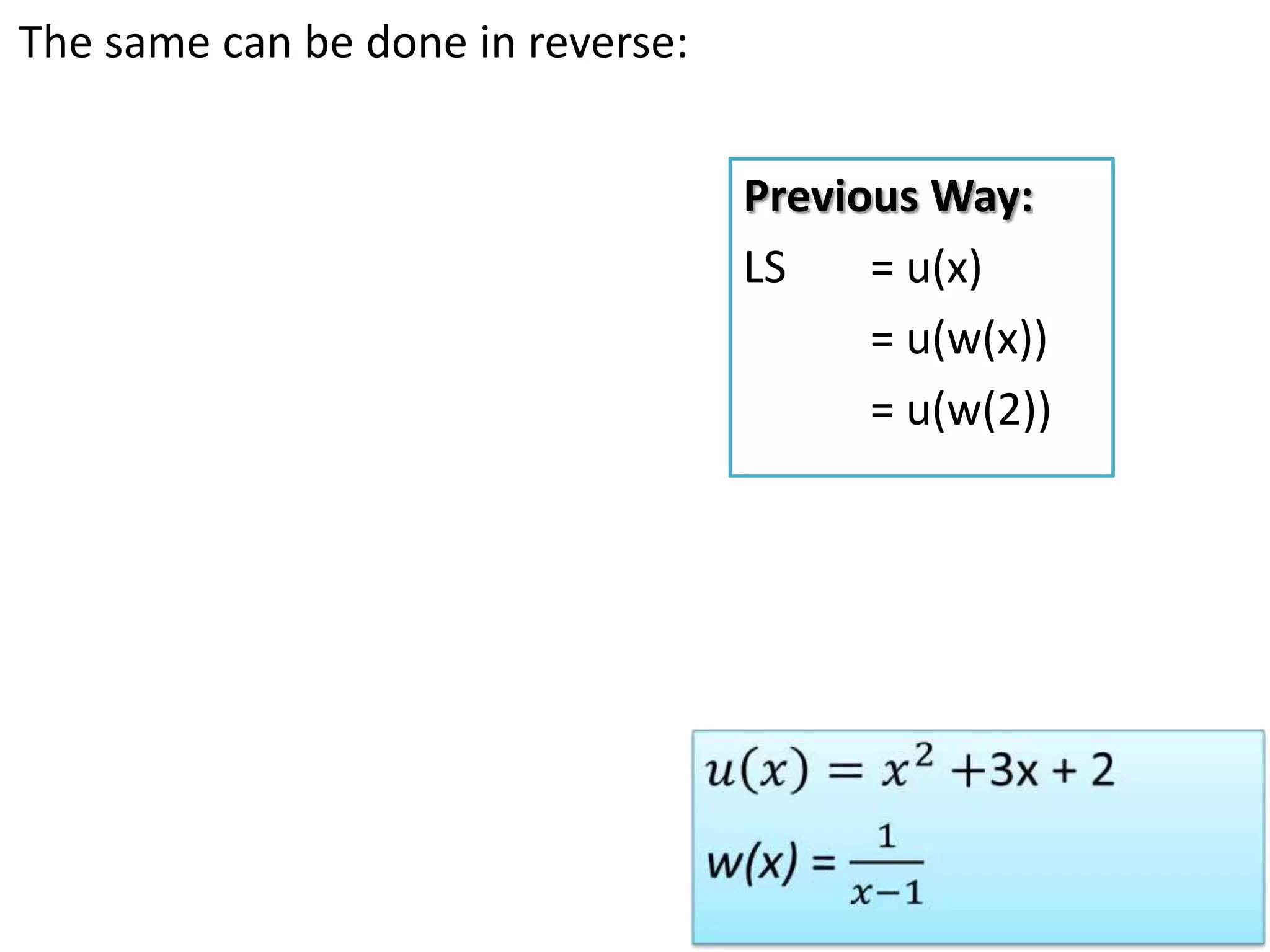 Evaluate A Composite Function Pptx Science