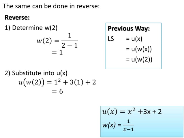 Evaluate a Composite Function | PPTX | Science