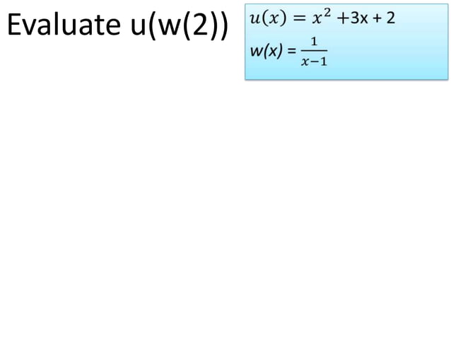 Evaluate A Composite Function Pptx Science