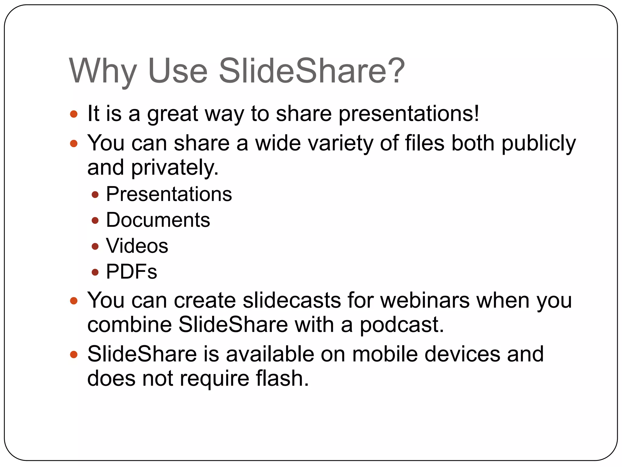 Sample SlideShare Presentation | PPT