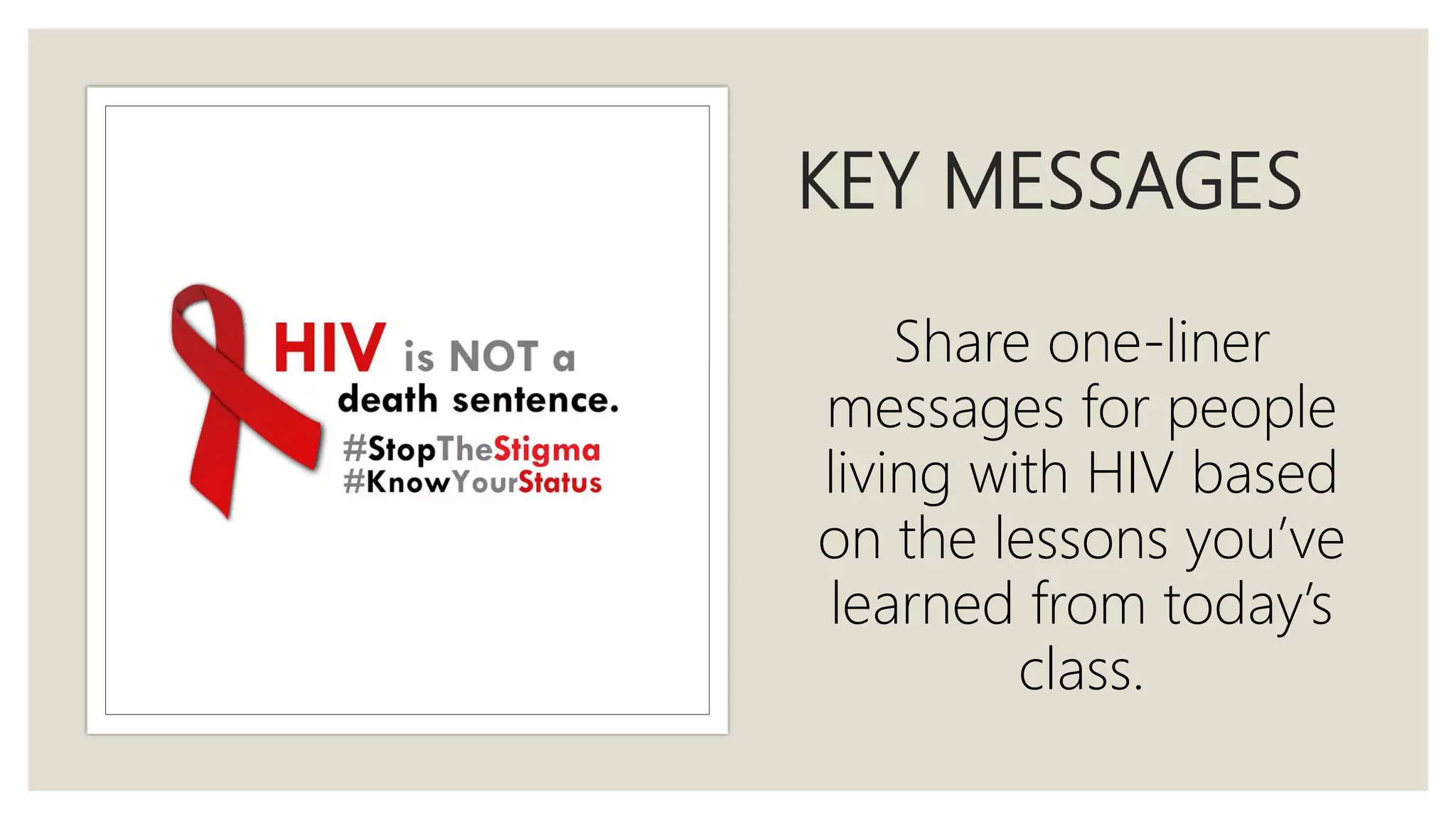HIV 101 Facilitation Skills | PPTX