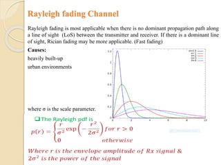 Fading in wireless propagation channel | PDF