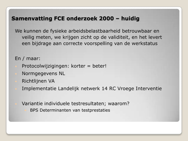 Functional capacity evaluation - workwell | PPT