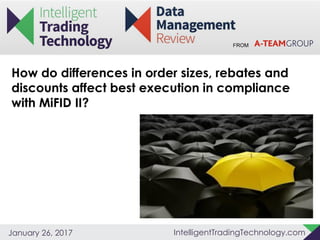 MiFID II: Data for best execution | PDF