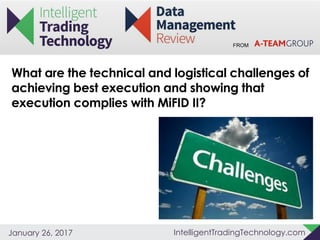 MiFID II: Data for best execution | PPT