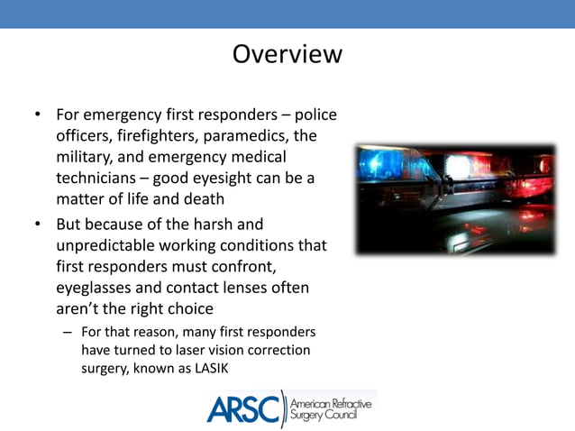 LASIK for Emergency First Responders | PPT