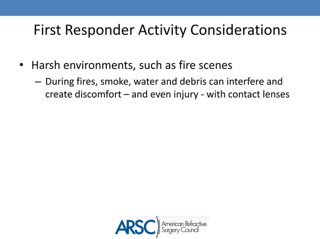 LASIK for Emergency First Responders | PPT