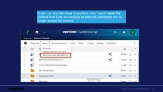 External Collaboration with OpenText Content Suite: Introducing bi ...