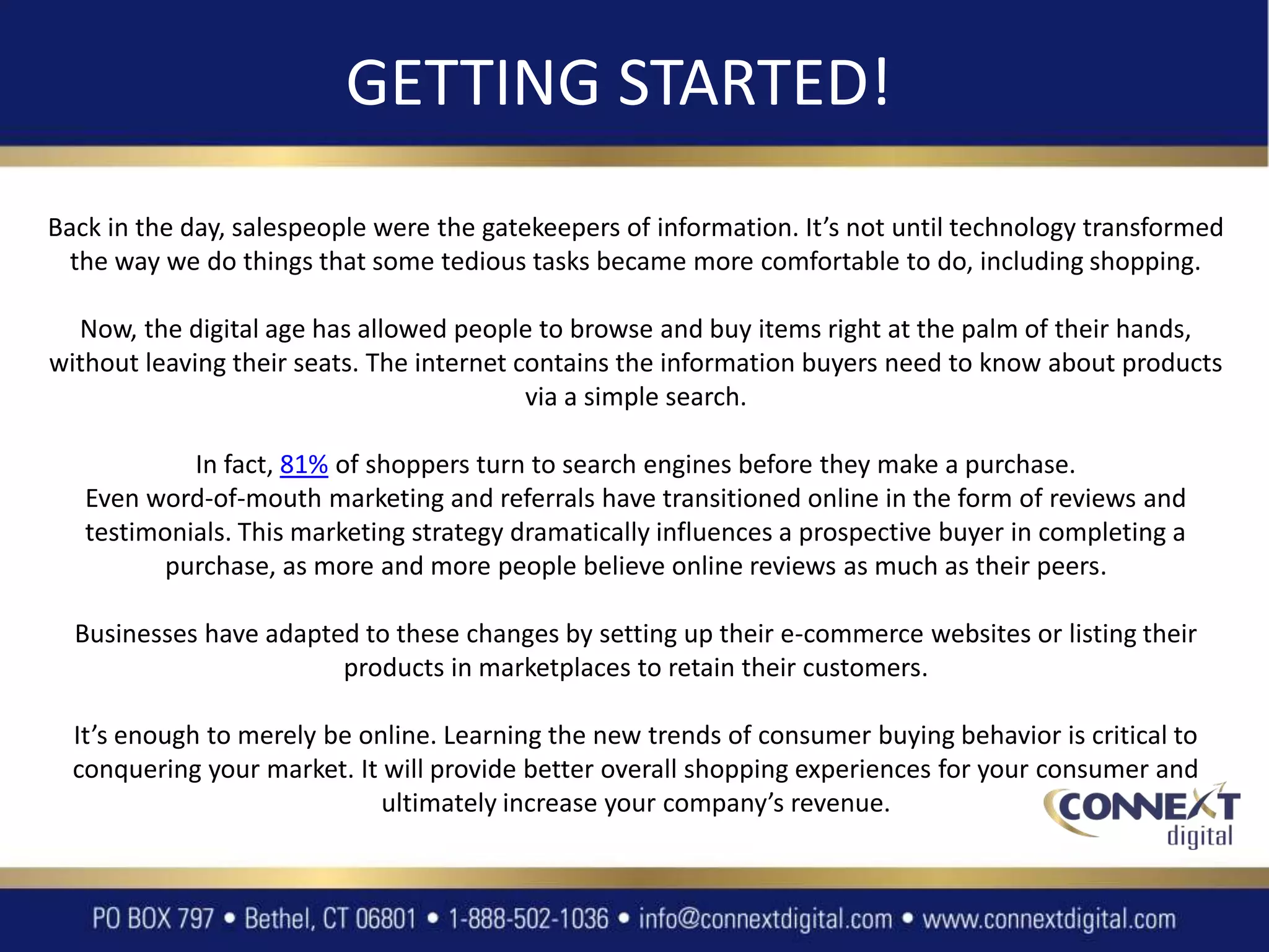 The Consumer Buying Behavior in the Digital Age | PPTX