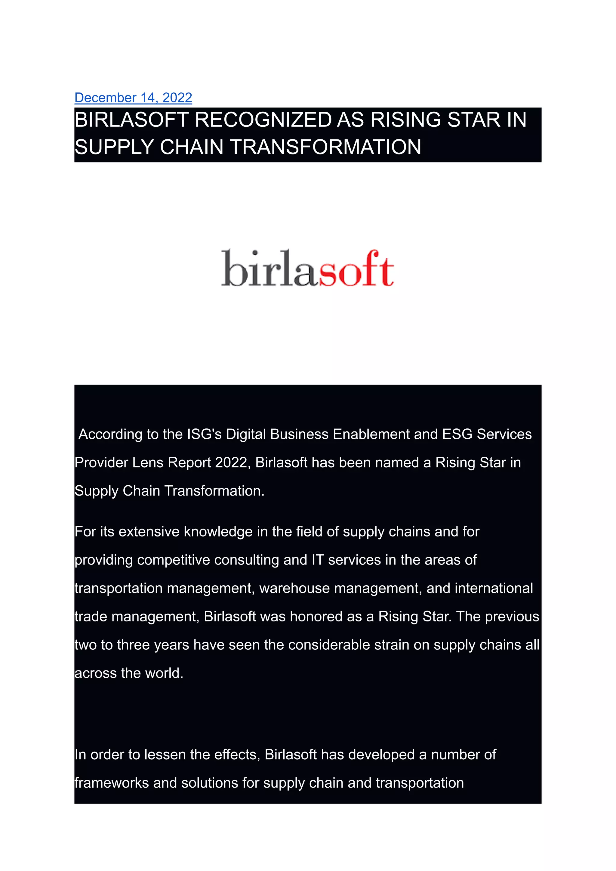 Birlasoft | PDF