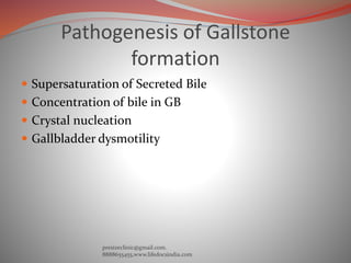 Gallstones Causes and Management -Dr Kedar Patil Pune | PPT
