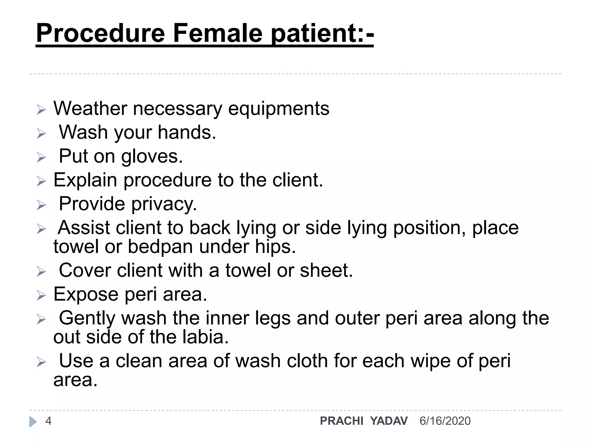 CARE OF PERINEUM/GENITALIA | PPT