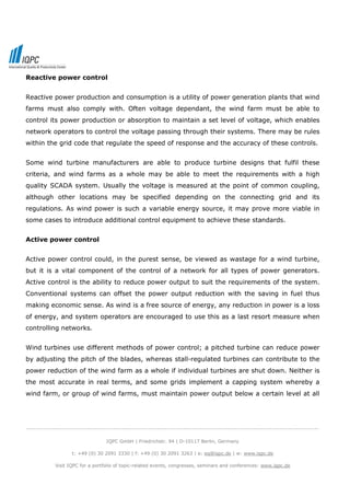 Grid Integration: Requirements for Wind Turbines | PDF | Internet of Things | Internet