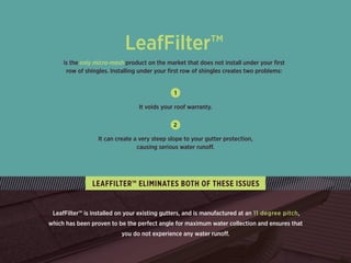 Gutter Protection Breakdown | PDF