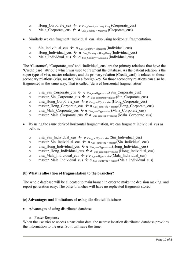 DATABASE DESIGN AND MANAGEMENT - By Hansa Edirisinghe | PDF