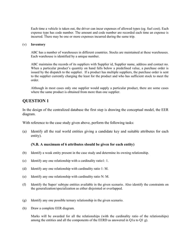 DATABASE DESIGN AND MANAGEMENT - By Hansa Edirisinghe | PDF