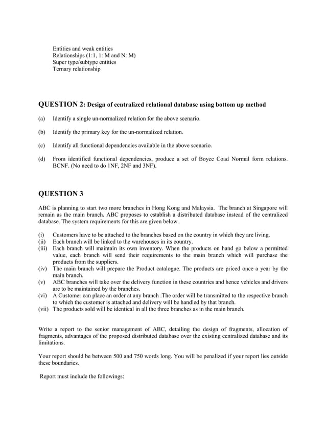 DATABASE DESIGN AND MANAGEMENT - By Hansa Edirisinghe | PDF