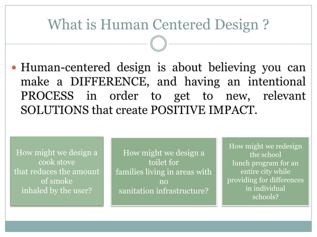Human Centered Design | PDF