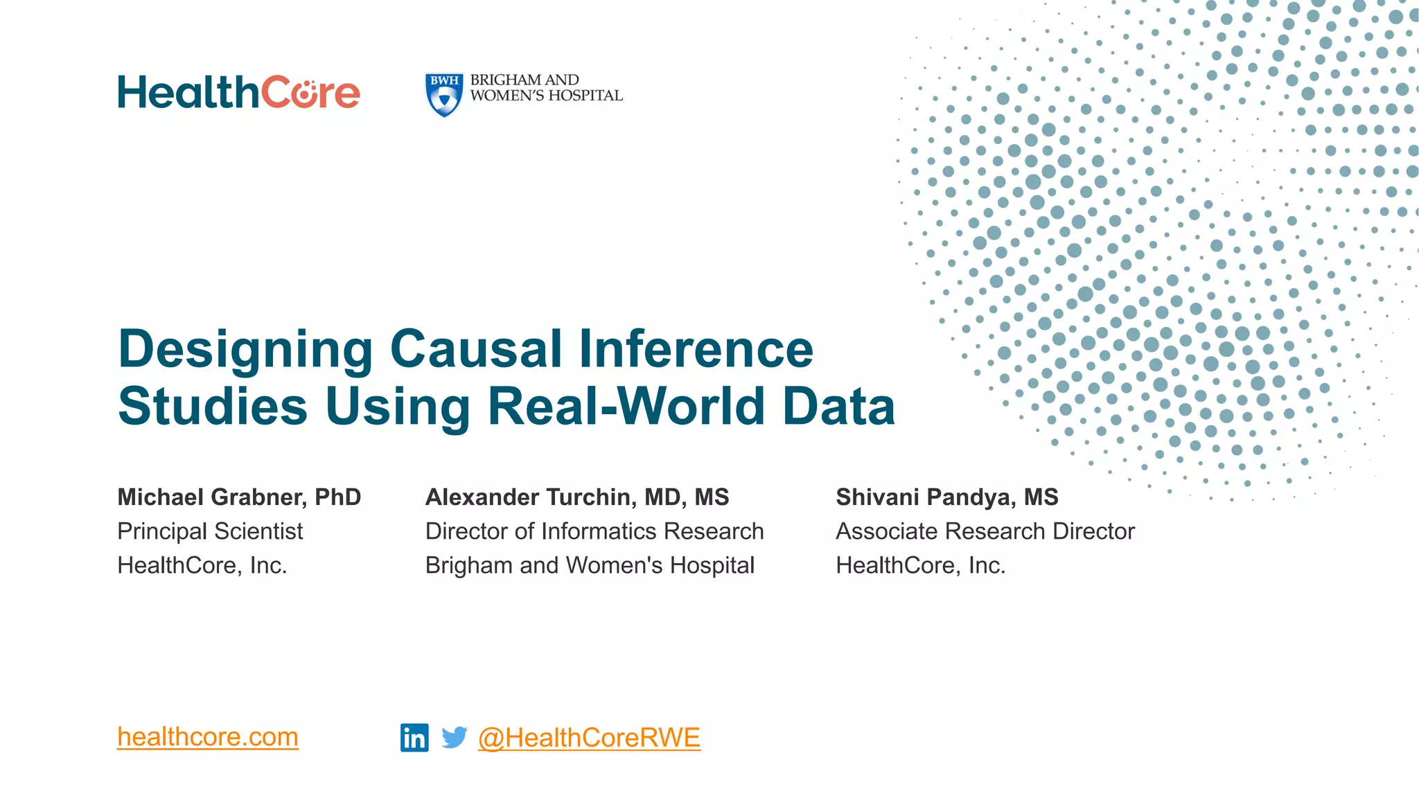 Designing Causal Inference Studies Using Real-World Data | PDF